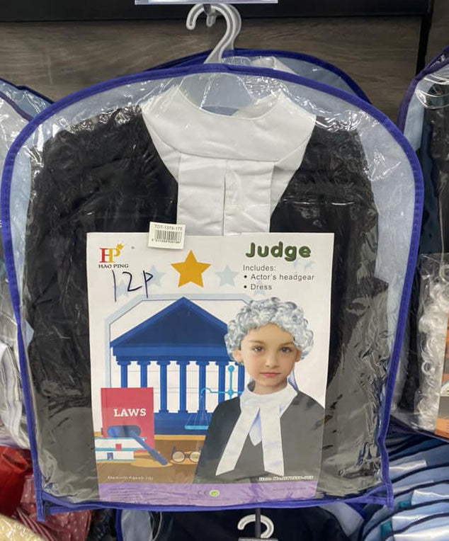 Judge Costume / TOT-1379-176 — Besco Hyper