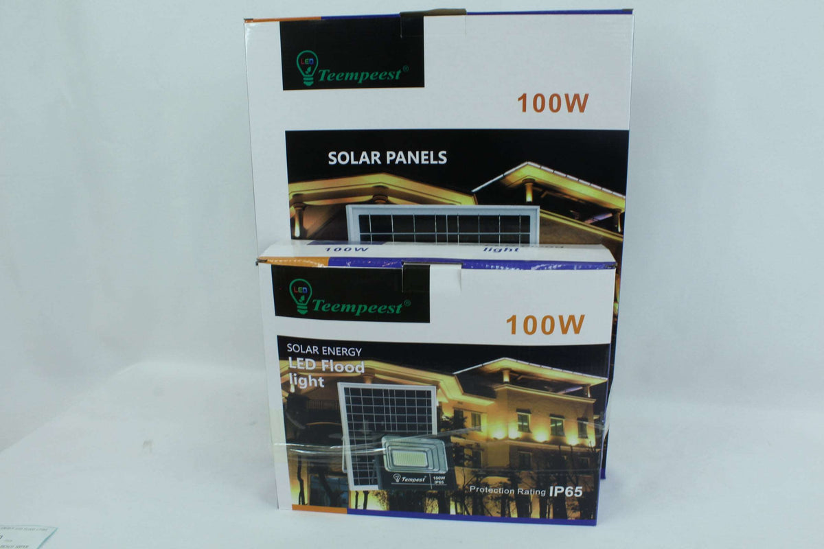 100W / Solar Energy LED Flood Light Set / TEMPEST — Besco Hyper